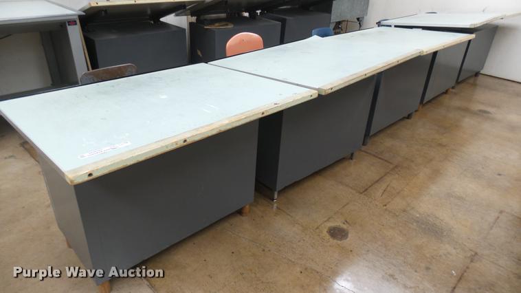 (5) Stacor drafting tables in Wichita, KS | Item DR9699 sold | Purple Wave