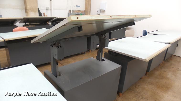 (5) Stacor drafting tables in Wichita, KS | Item DR9699 sold | Purple Wave