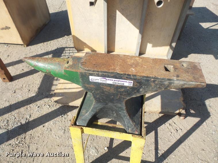 Anvil table with assorted shelves in Lawrence, KS | Item DK9438 sold ...