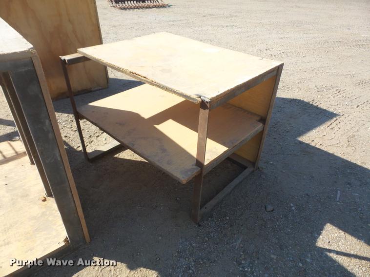 Anvil table with assorted shelves in Lawrence, KS | Item DK9438 sold ...