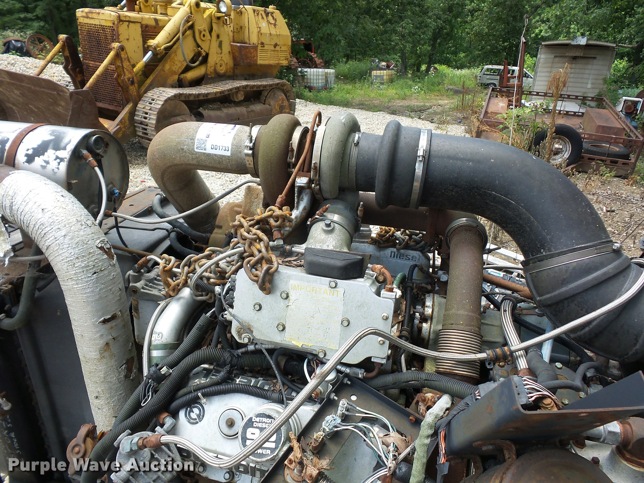 Detroit Diesel 6V92 six cylinder turbo diesel engine in Odessa, MO ...