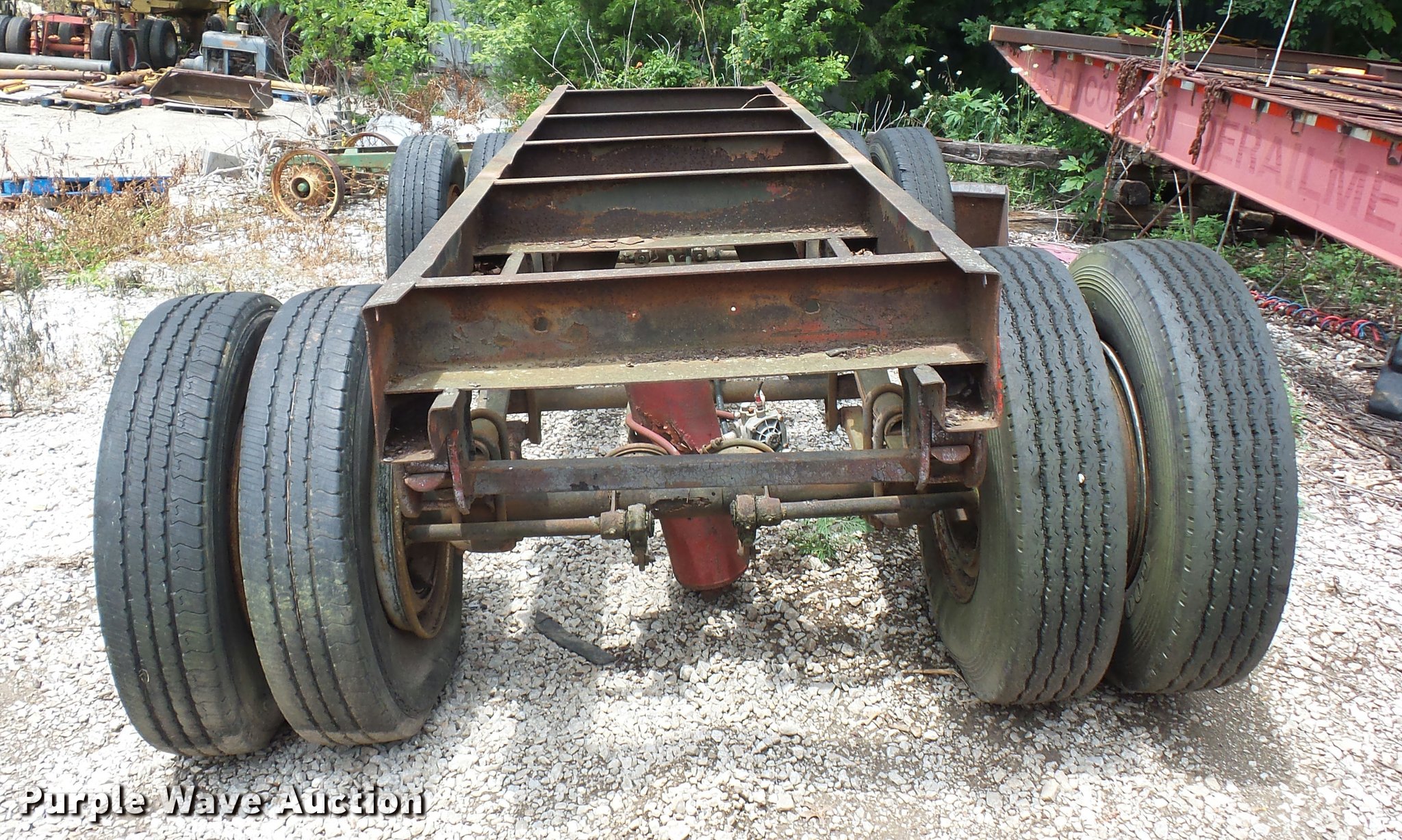 Trailer axles and frame in Odessa, MO | Item DD1746 sold | Purple Wave