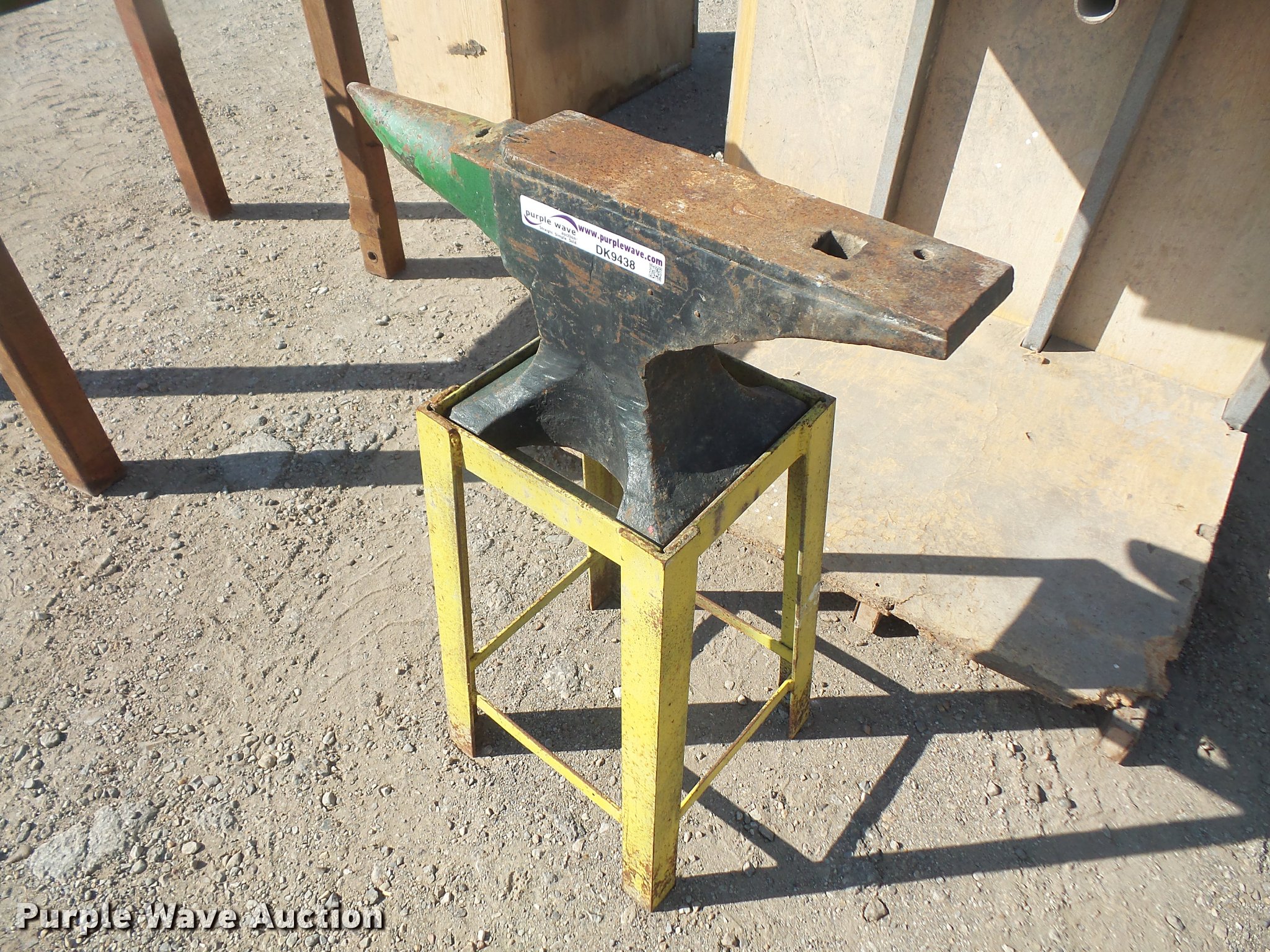 Anvil table with assorted shelves in Lawrence, KS | Item DK9438 sold ...