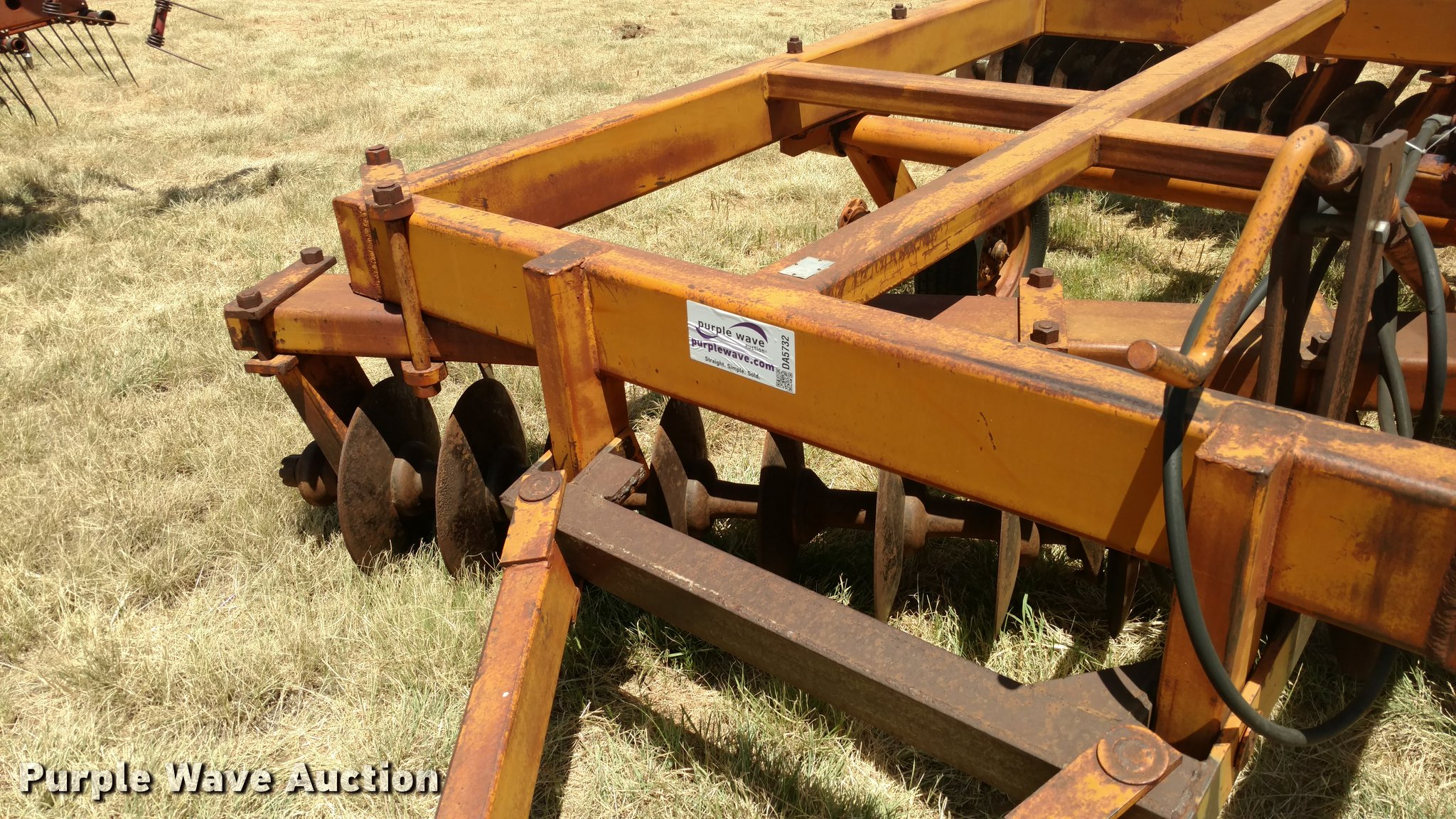 Cook double off-set disk in Capron, OK | Item DA5732 sold | Purple Wave