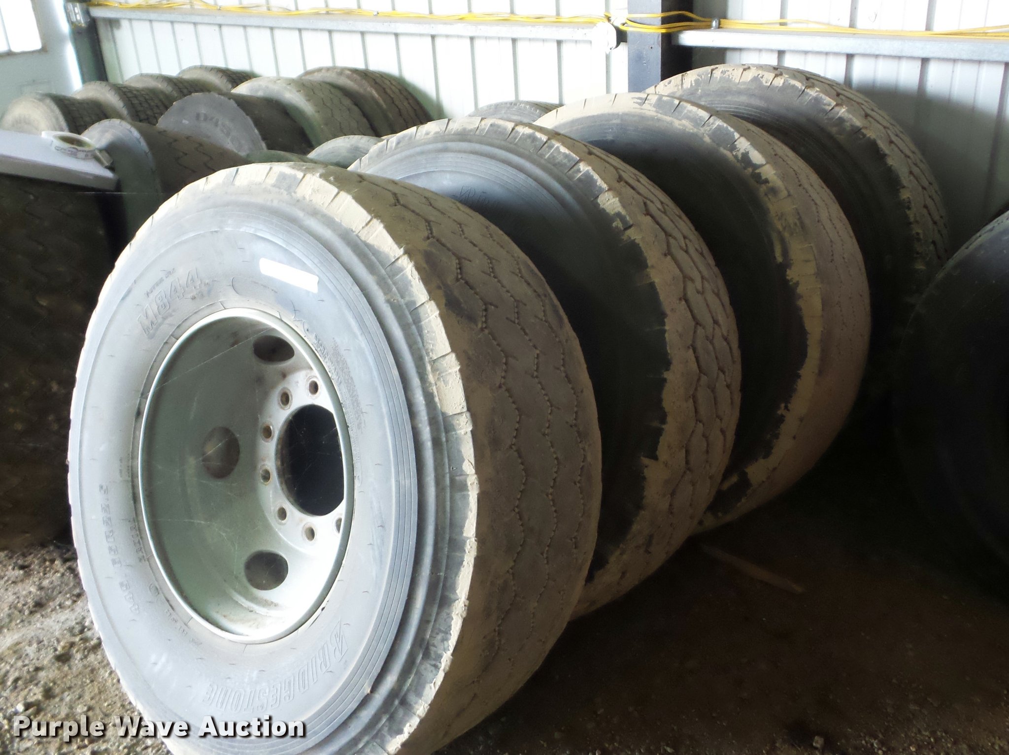 (4) Bridgestone M844 445/65R22.5 tires in Independence, KS | Item ...