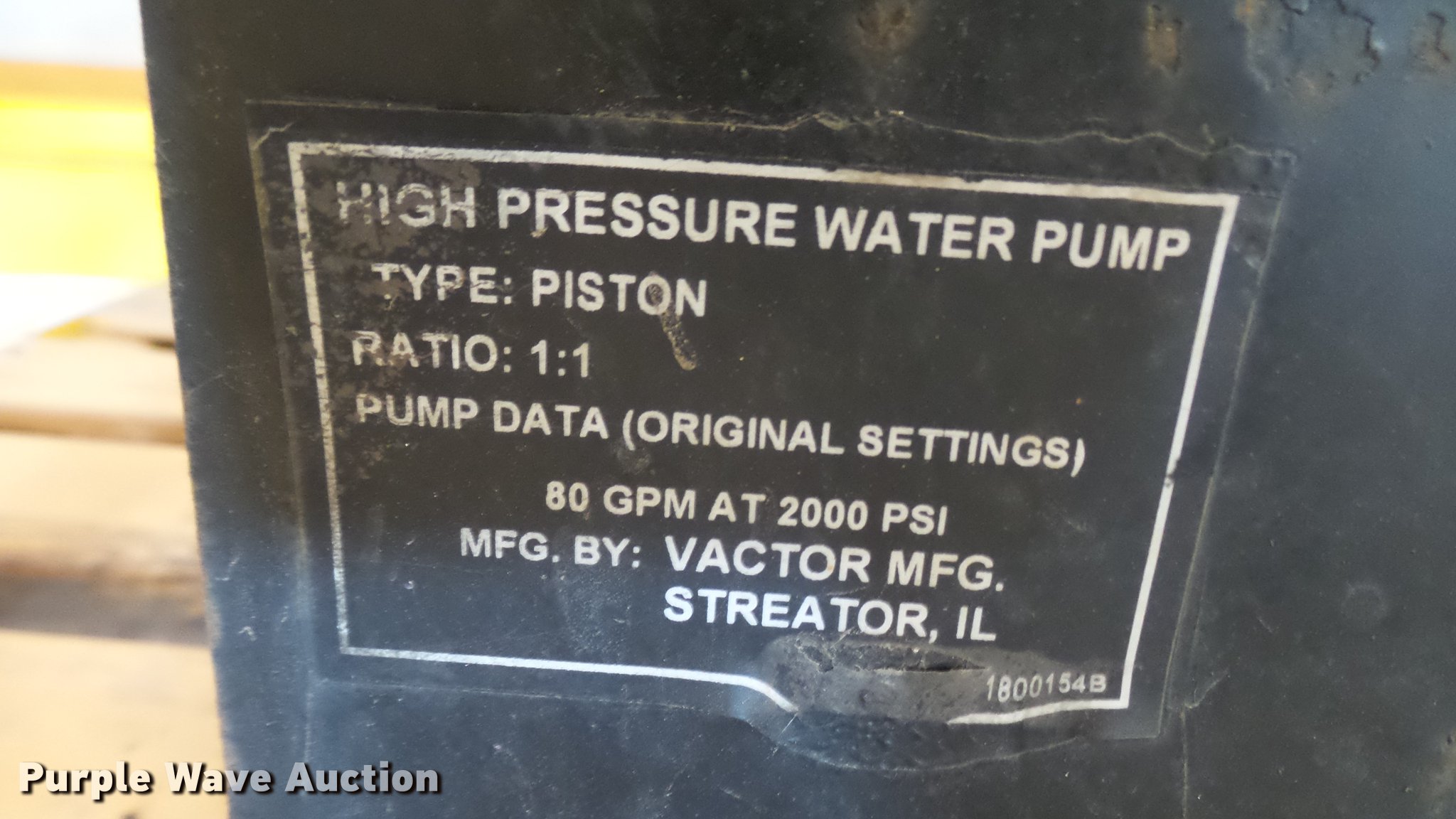 Vactor high pressure water pump piston in Hutchinson, KS | Item DE9712 ...
