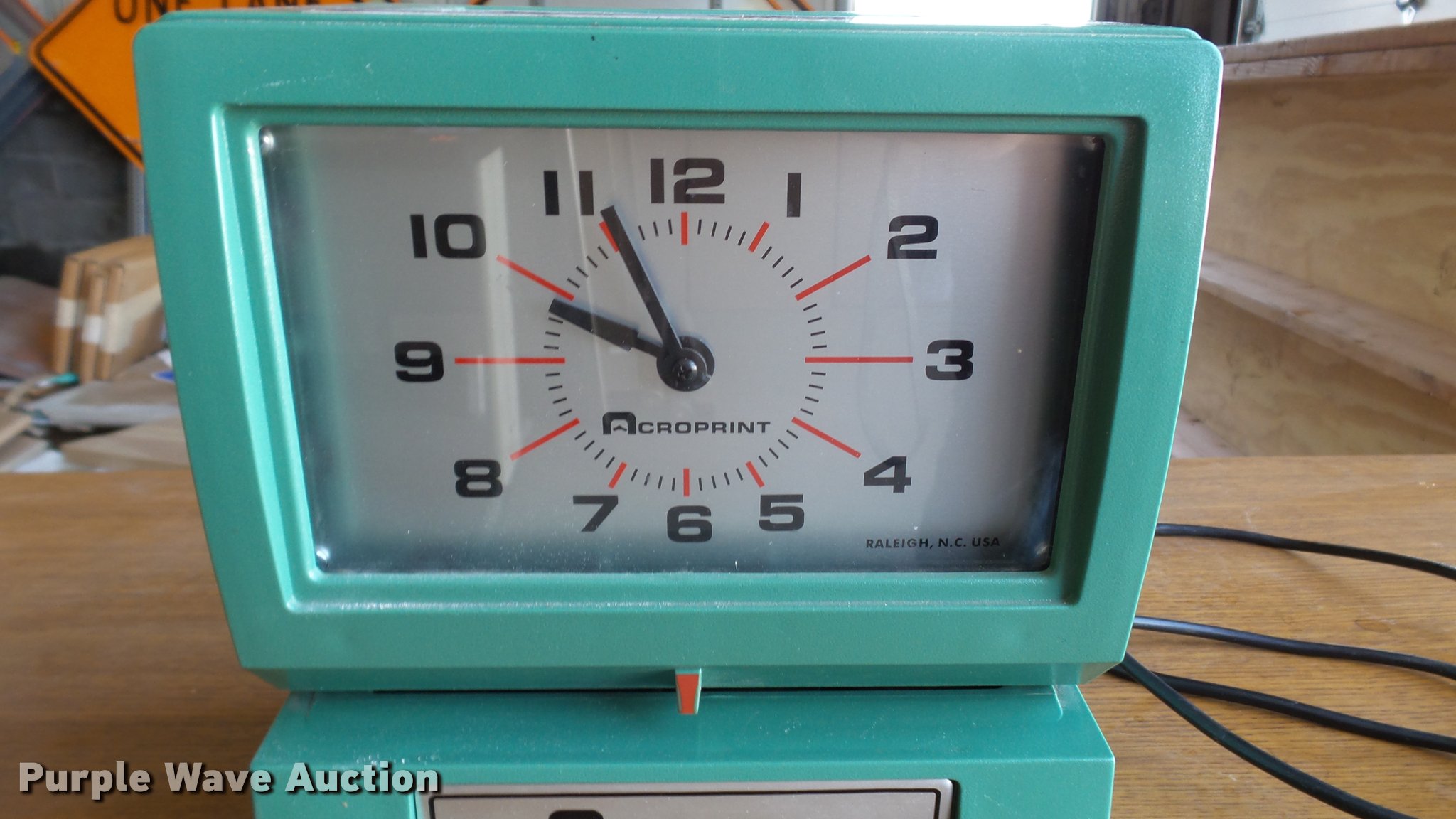 Acroprint wall mount time clock in Muscatine, IA | Item DG9469 for sale ...