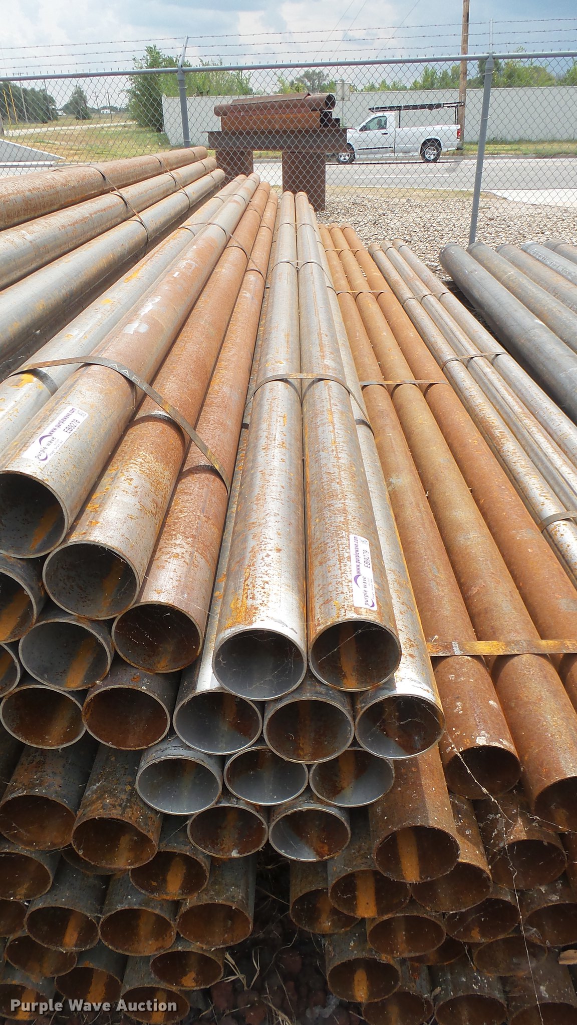 (10) pieces of 4" steel pipe in Wichita, KS | Item EB9279 sold | Purple ...
