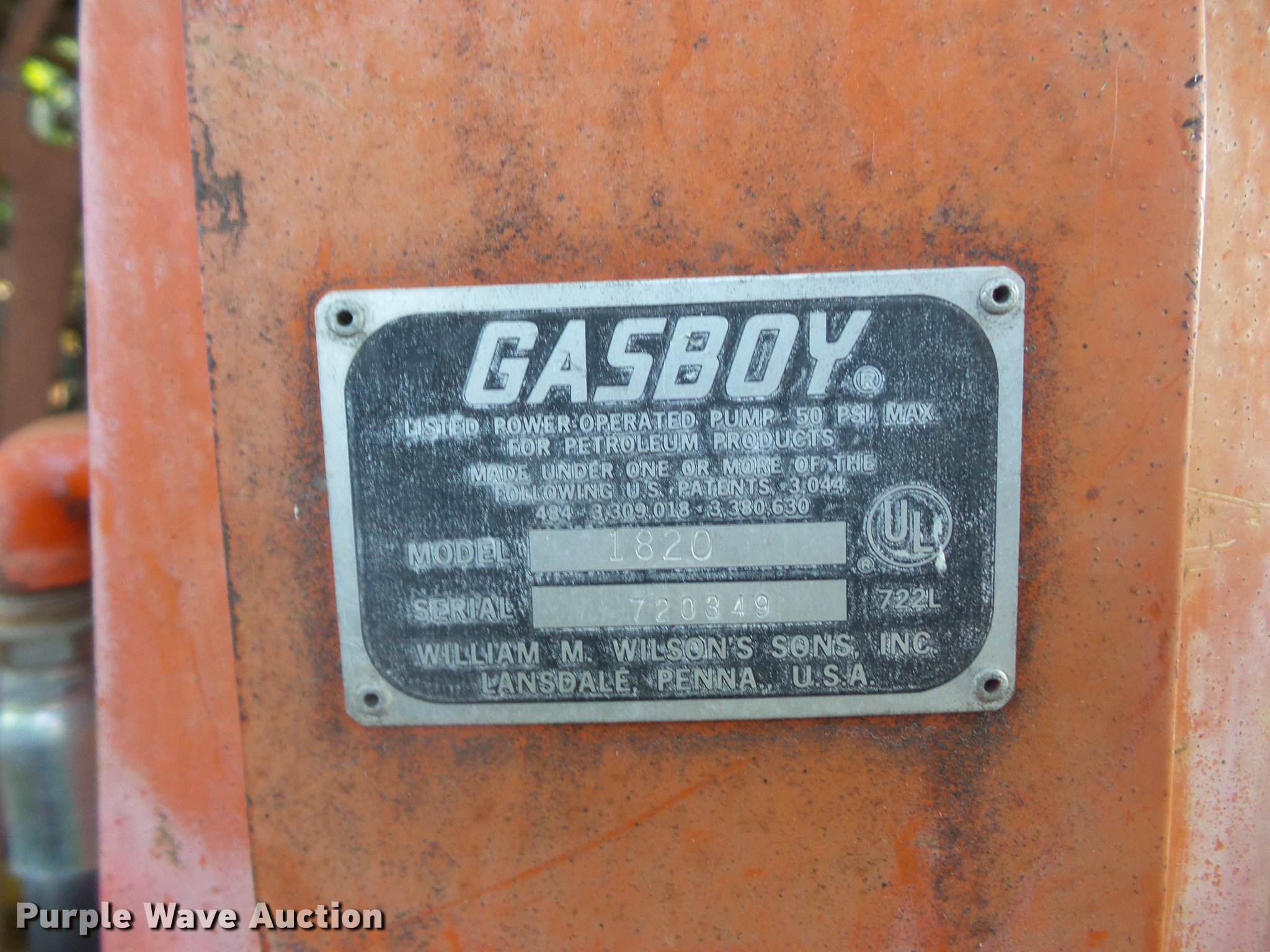 Gasboy 1820 fuel pump in Kansas City, MO | Item DD2090 sold | Purple Wave