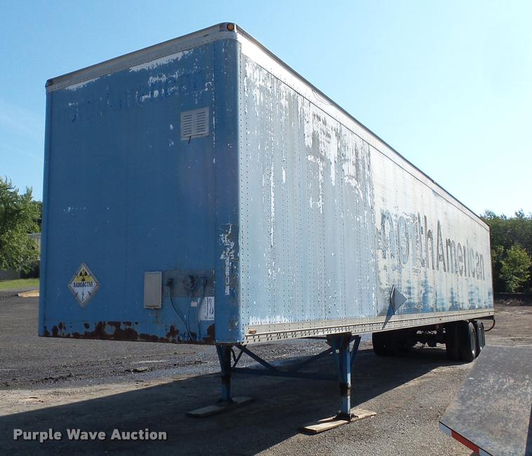 1990 Wabash dry van trailer in Lenexa, KS | Item DD1593 sold | Purple Wave