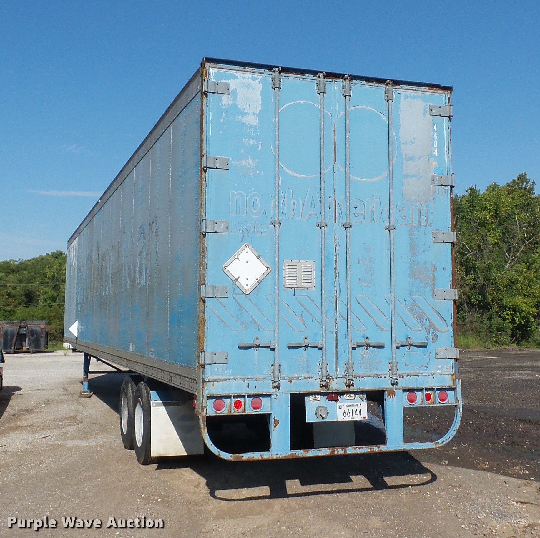 1990 Wabash dry van trailer in Lenexa, KS | Item DD1593 sold | Purple Wave