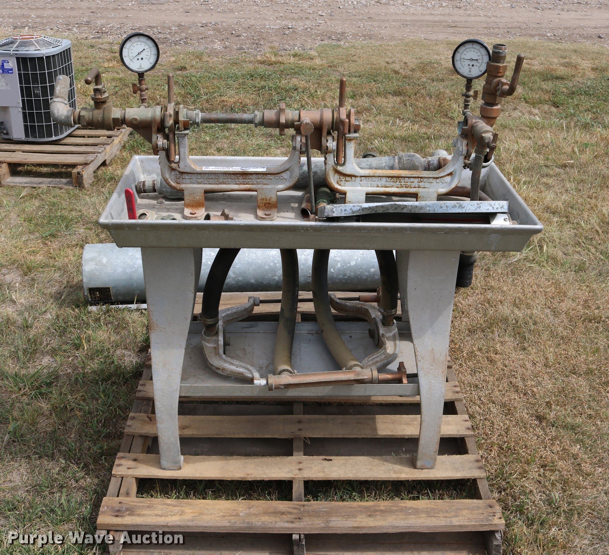 The Ford Meter Box Co. water meter test station in Belleville, KS ...