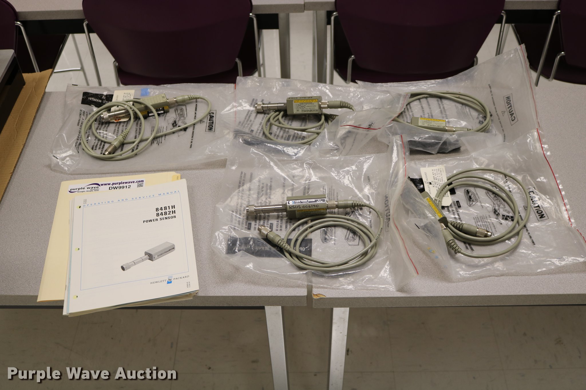 (4) HP 8481H power sensor in Salina, KS | Item DW9912 sold | Purple Wave