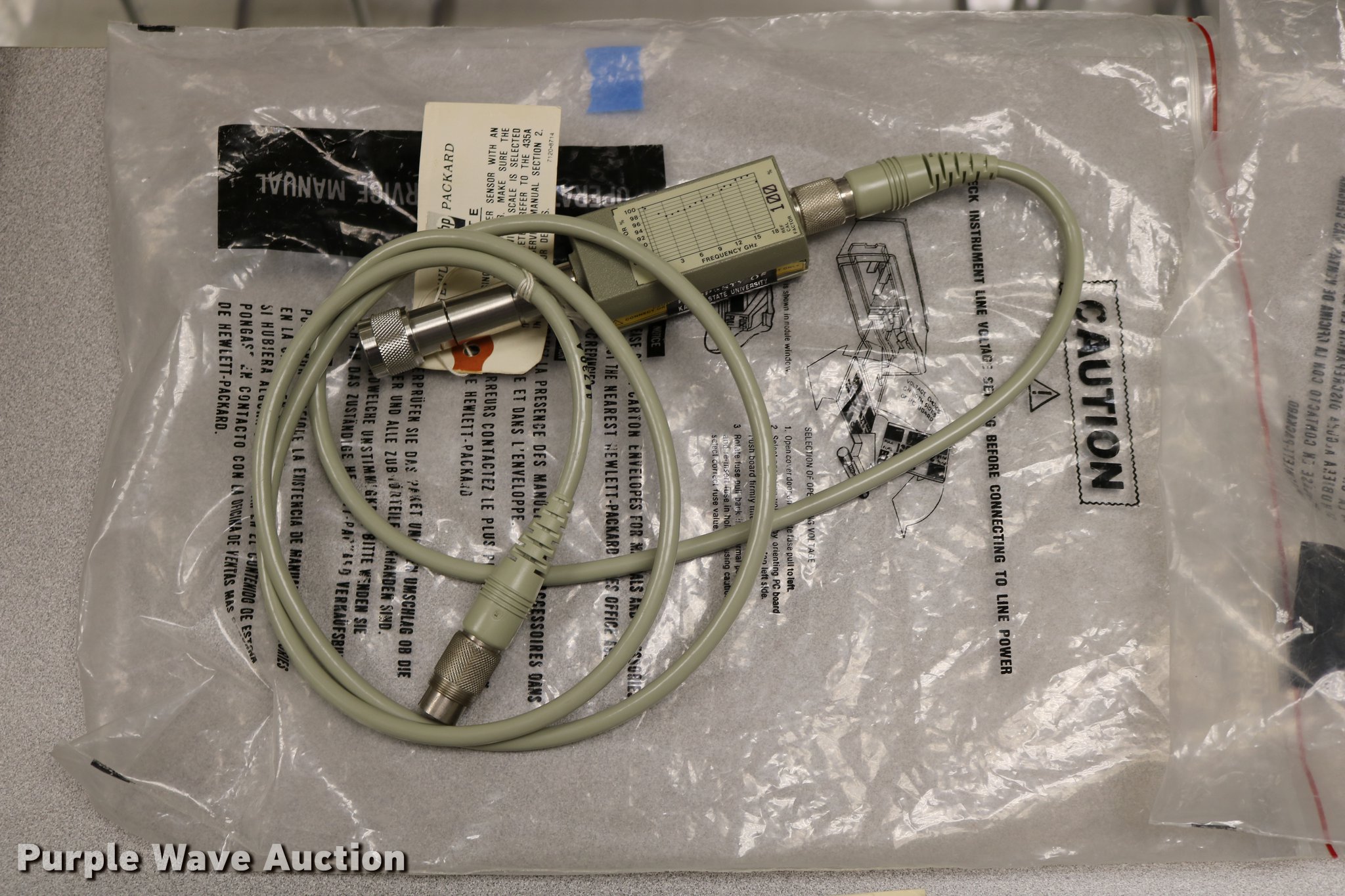 (4) HP 8481H power sensor in Salina, KS | Item DW9912 sold | Purple Wave