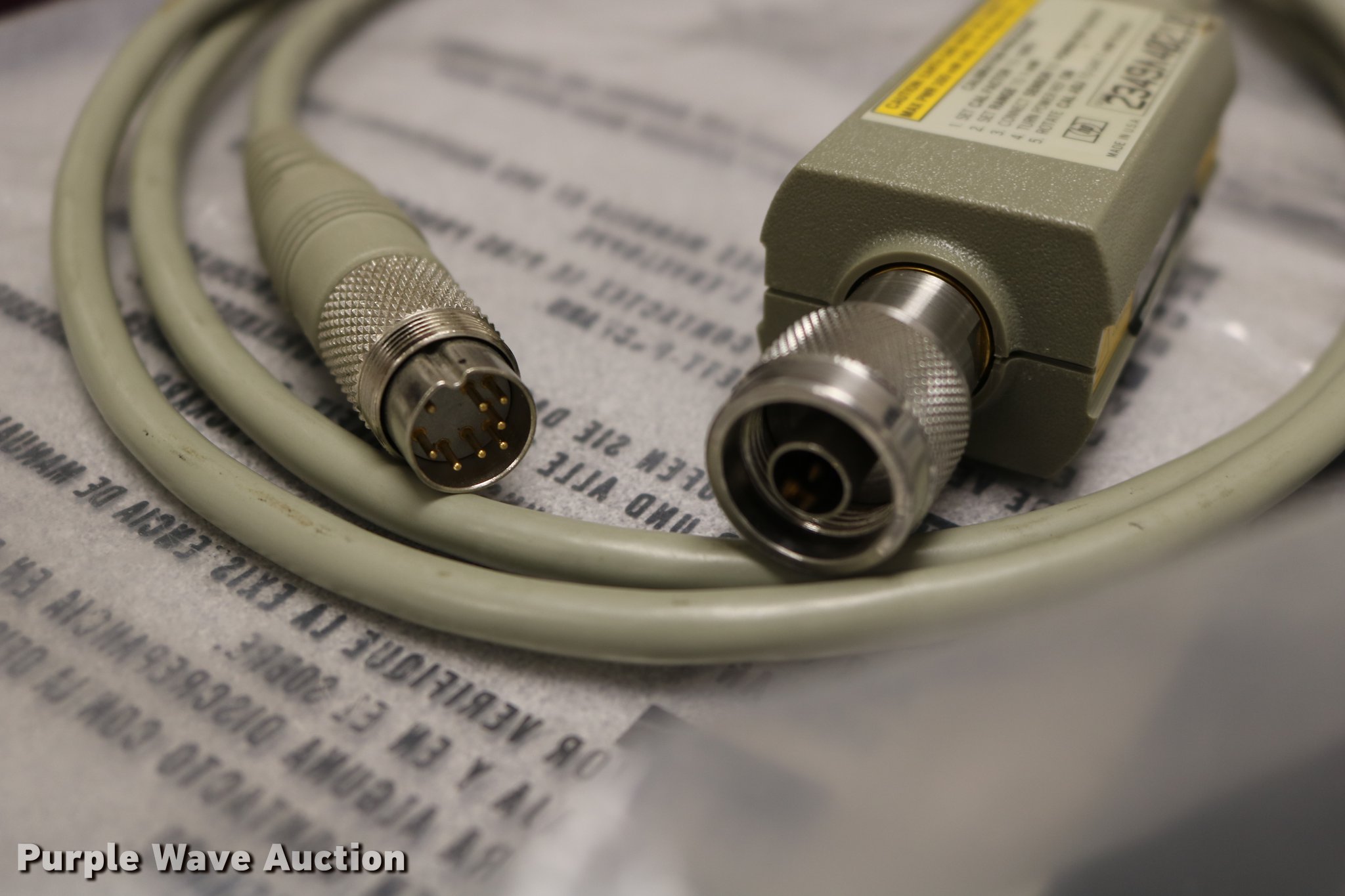 (4) HP 8481H power sensor in Salina, KS | Item DW9912 sold | Purple Wave