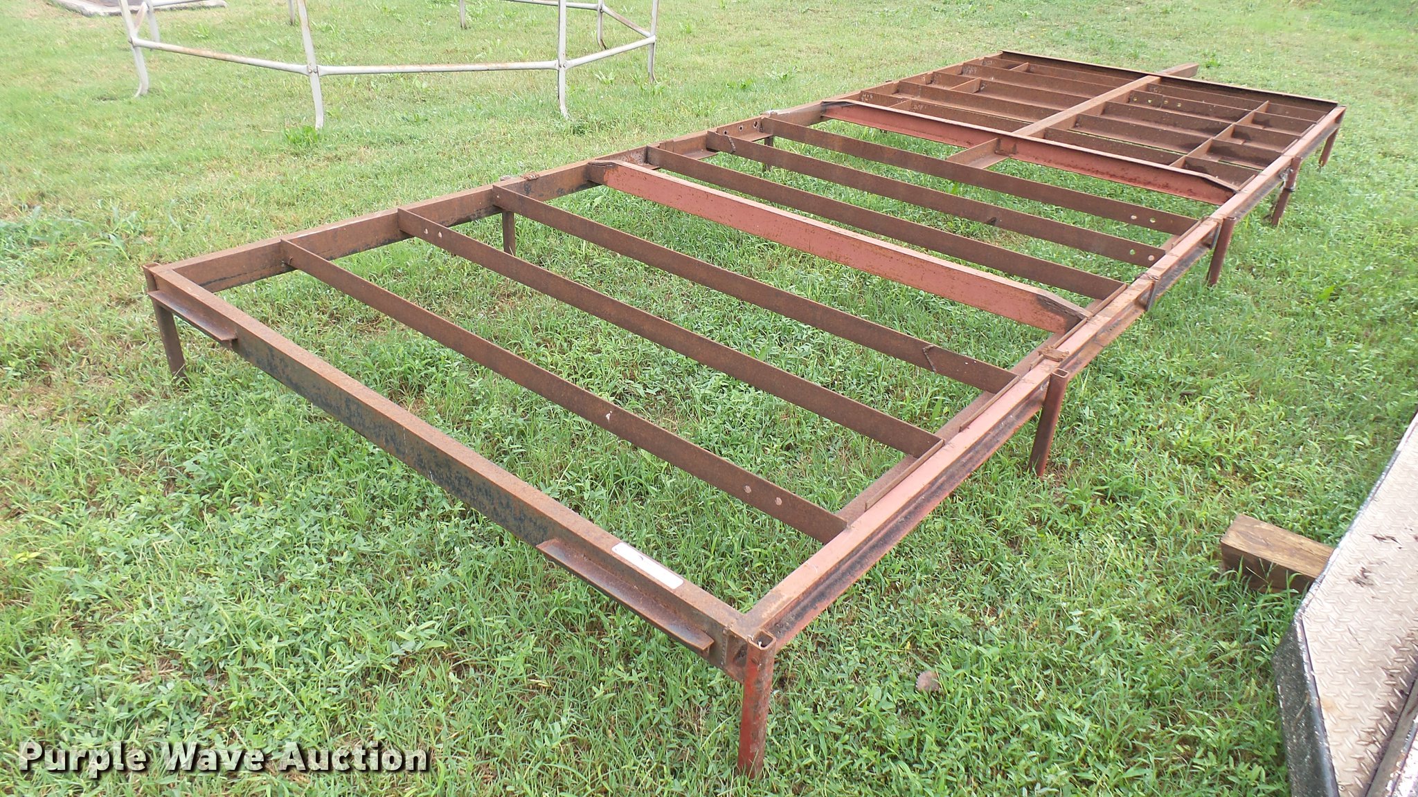 Metal trailer frame in Haysville, KS | Item EB9413 sold | Purple Wave