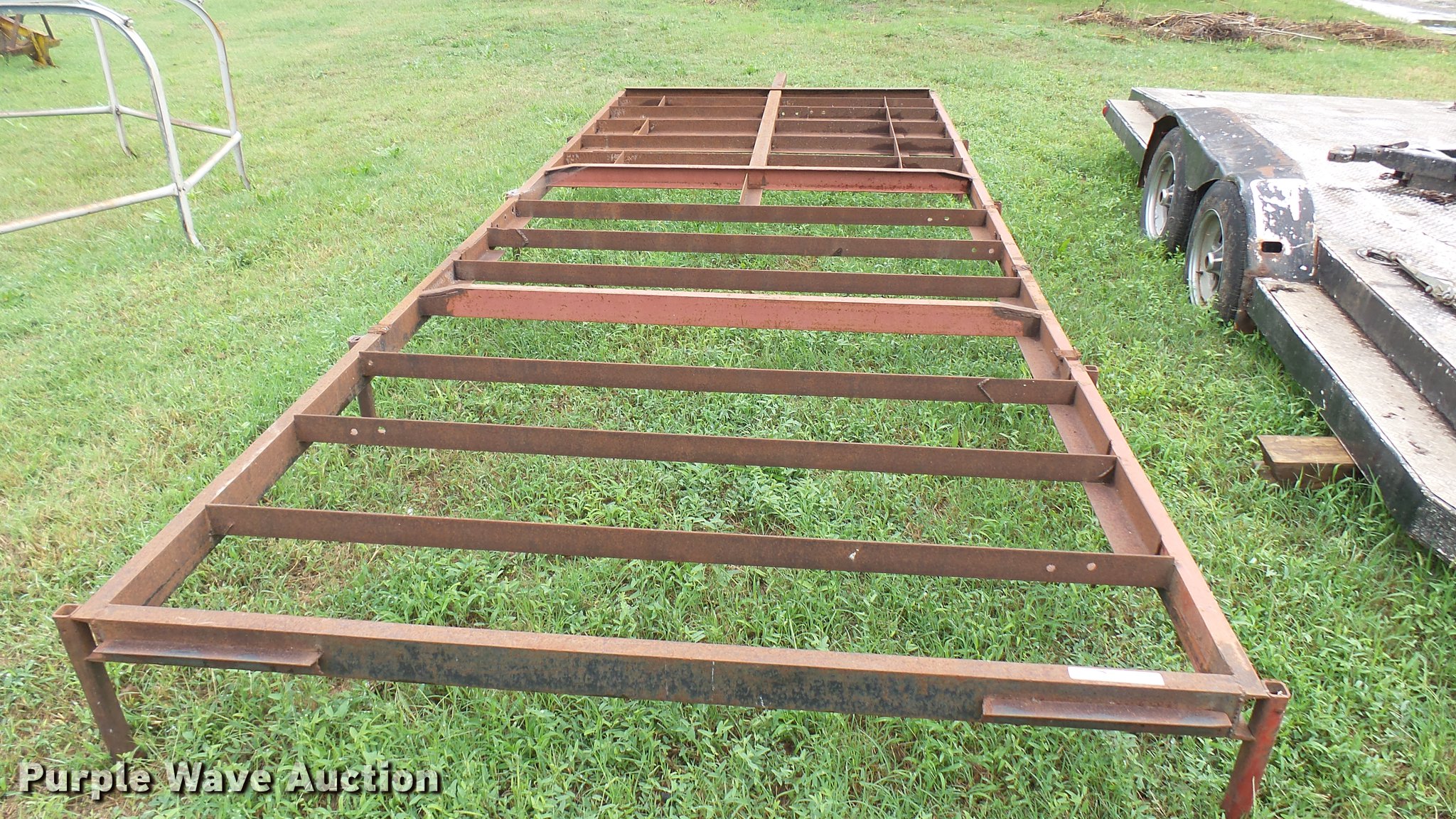Metal trailer frame in Haysville, KS | Item EB9413 sold | Purple Wave