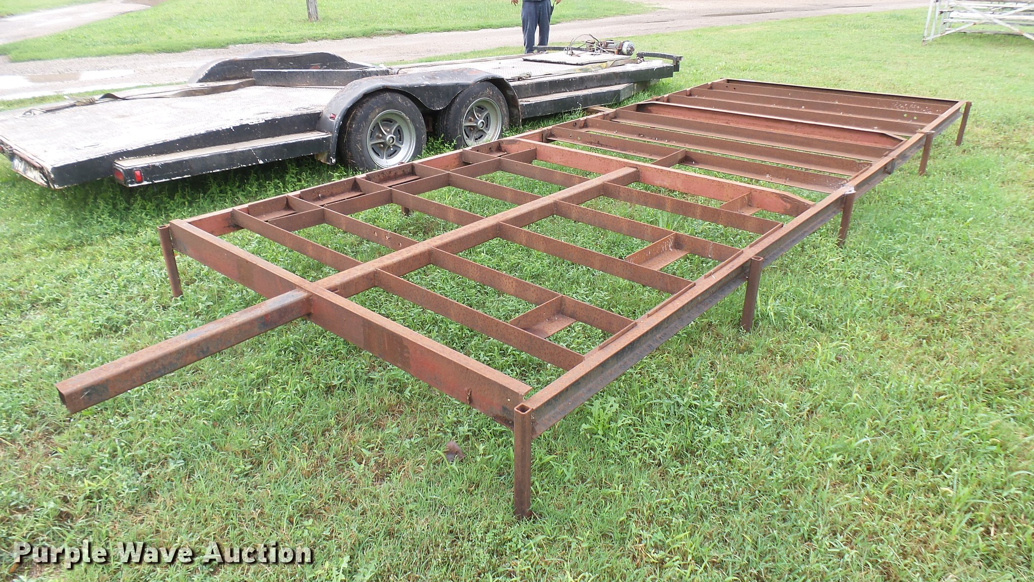 Metal trailer frame in Haysville, KS | Item EB9413 sold | Purple Wave