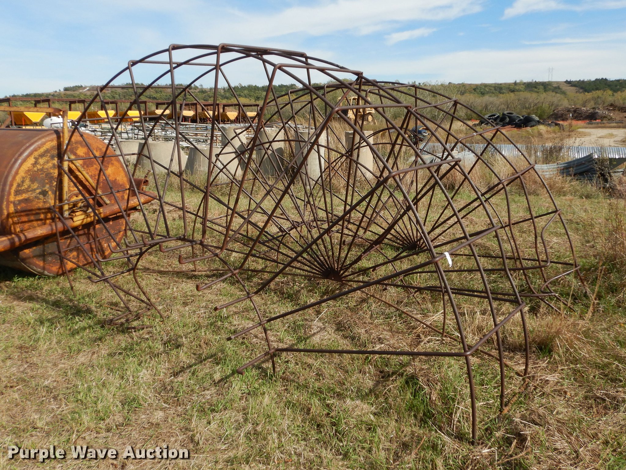 Steel drop inlet cage in Junction City, KS | Item EE9120 sold | Purple Wave