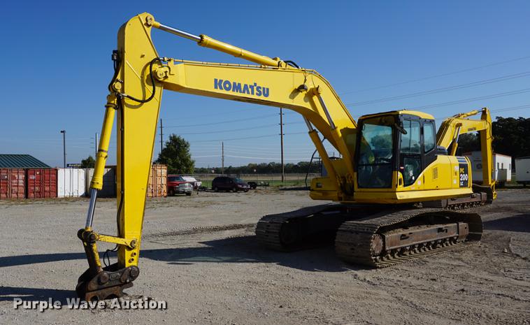 2003 Komatsu PC200LC-7L excavator in Topeka, KS | Item DA1253 for sale ...