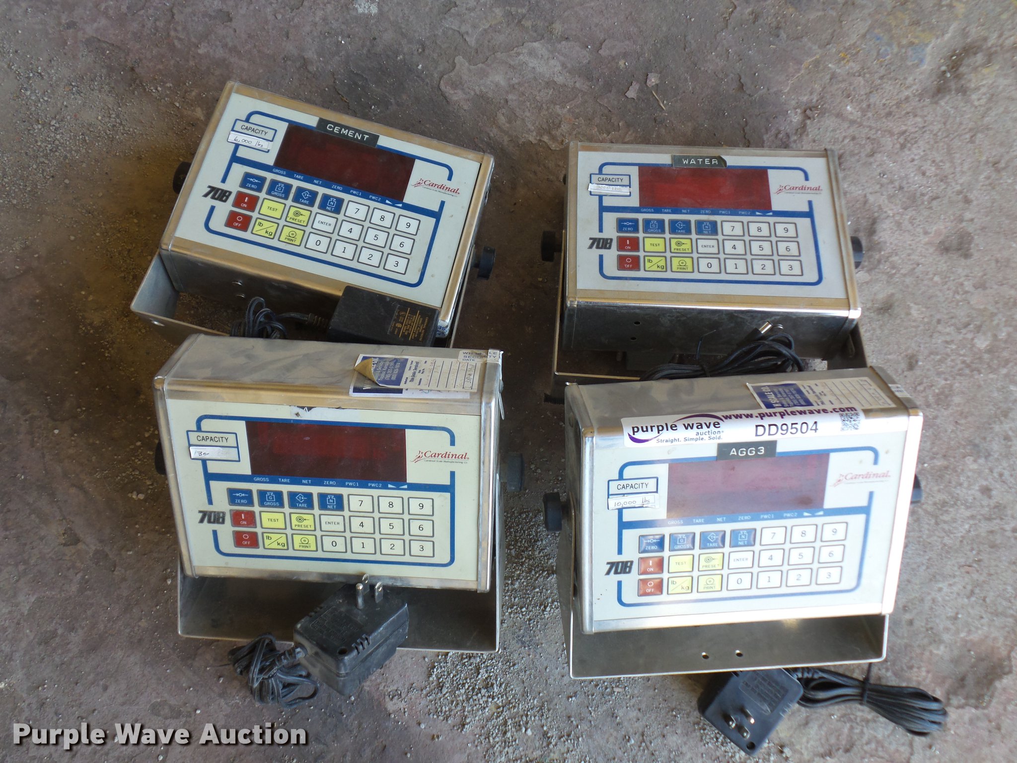 (4) Cardinal 708 scale monitors in Kansas City, MO | Item DD9504 sold ...