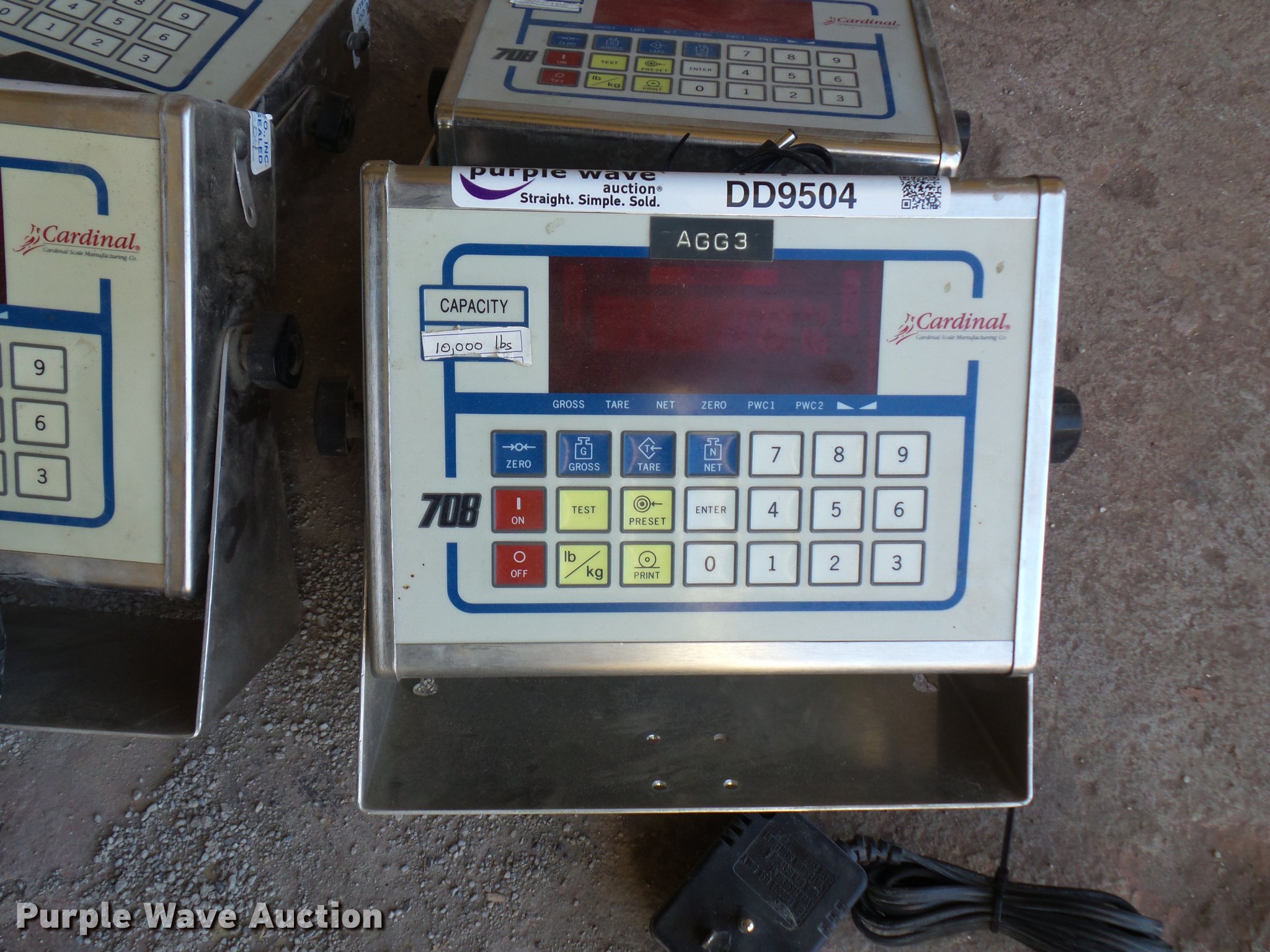 (4) Cardinal 708 scale monitors in Kansas City, MO | Item DD9504 sold ...