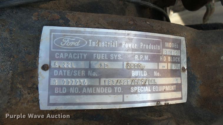 Ford 2715E 6.22L six cylinder diesel engine in Kinsley, KS | Item ...