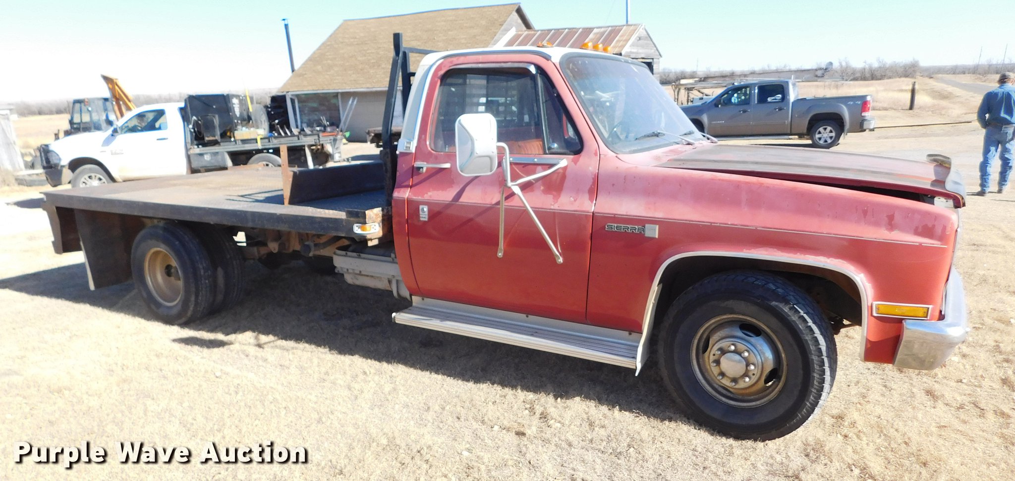 1981 GMC 3500 flatbed pickup truck in Laverne, OK | Item DC8454 sold ...
