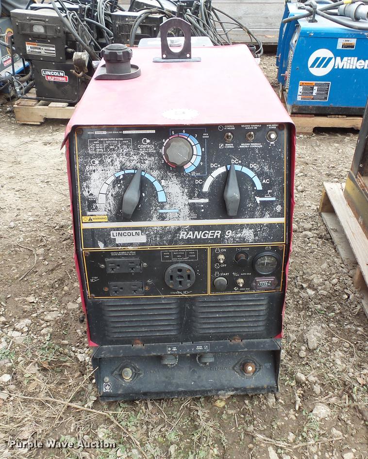 Lincoln Ranger 9 welder in East Moline, IL | Item EA9519 sold | Purple Wave