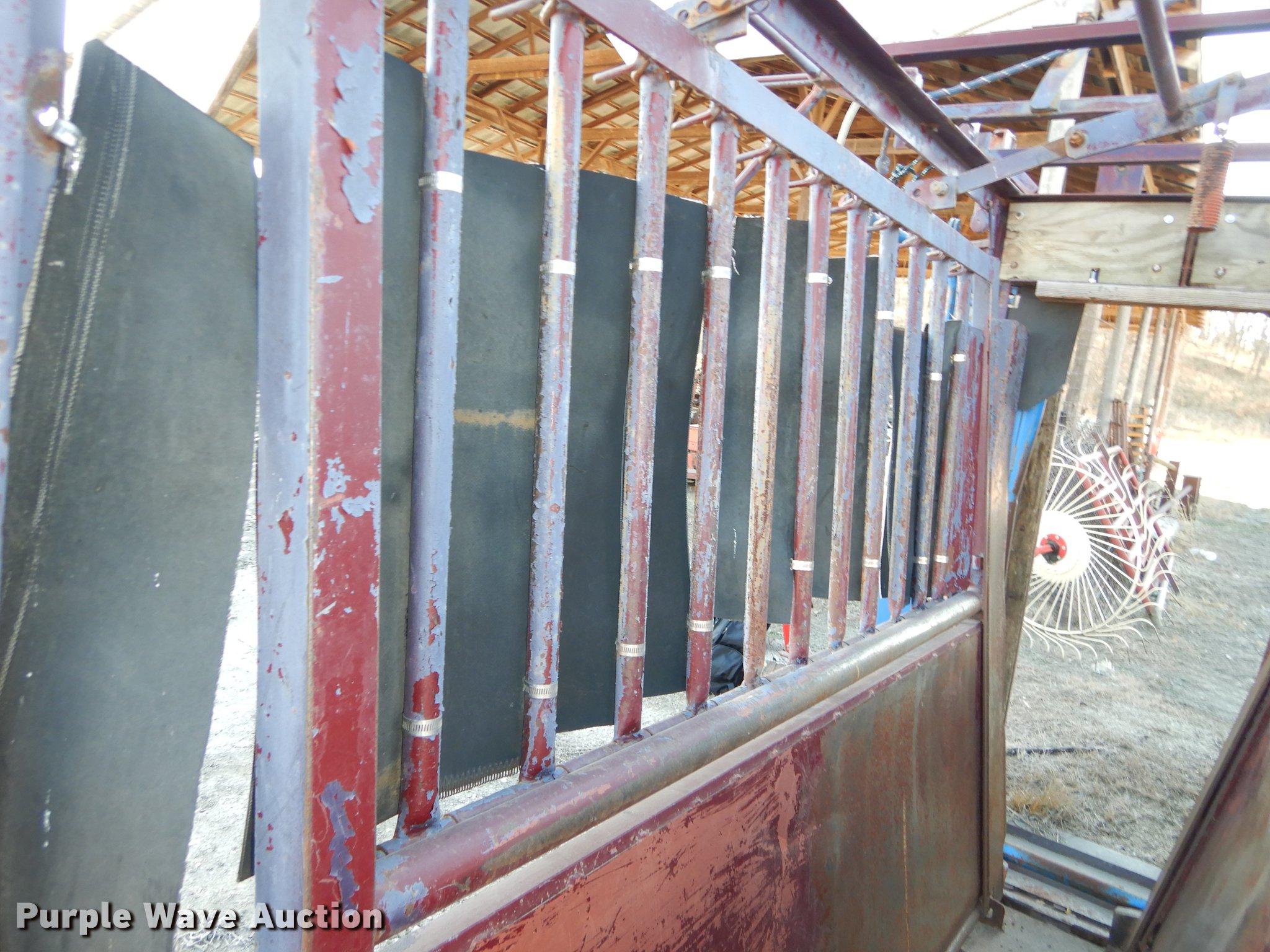 Thorson Bison head chute in Manhattan, KS | Item EC9892 sold | Purple Wave