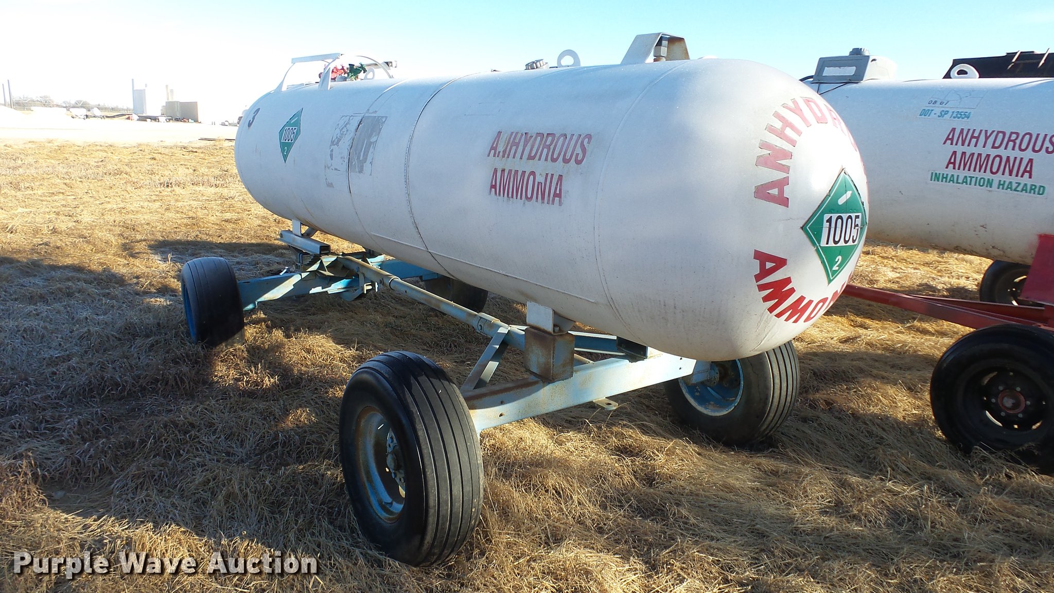 Anhydrous ammonia tank in Sterling, KS | Item DC0522 sold | Purple Wave