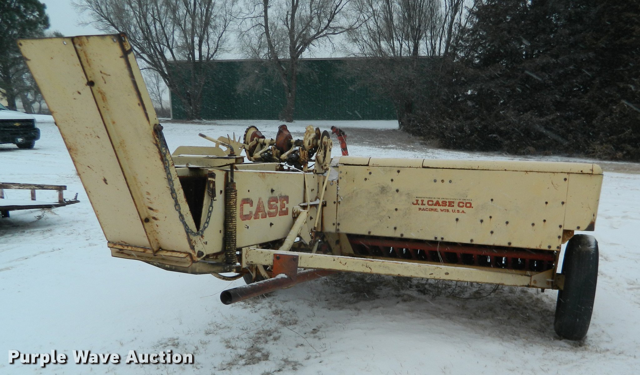 Case 200 small square baler in Goodland, KS | Item DB6660 sold | Purple ...