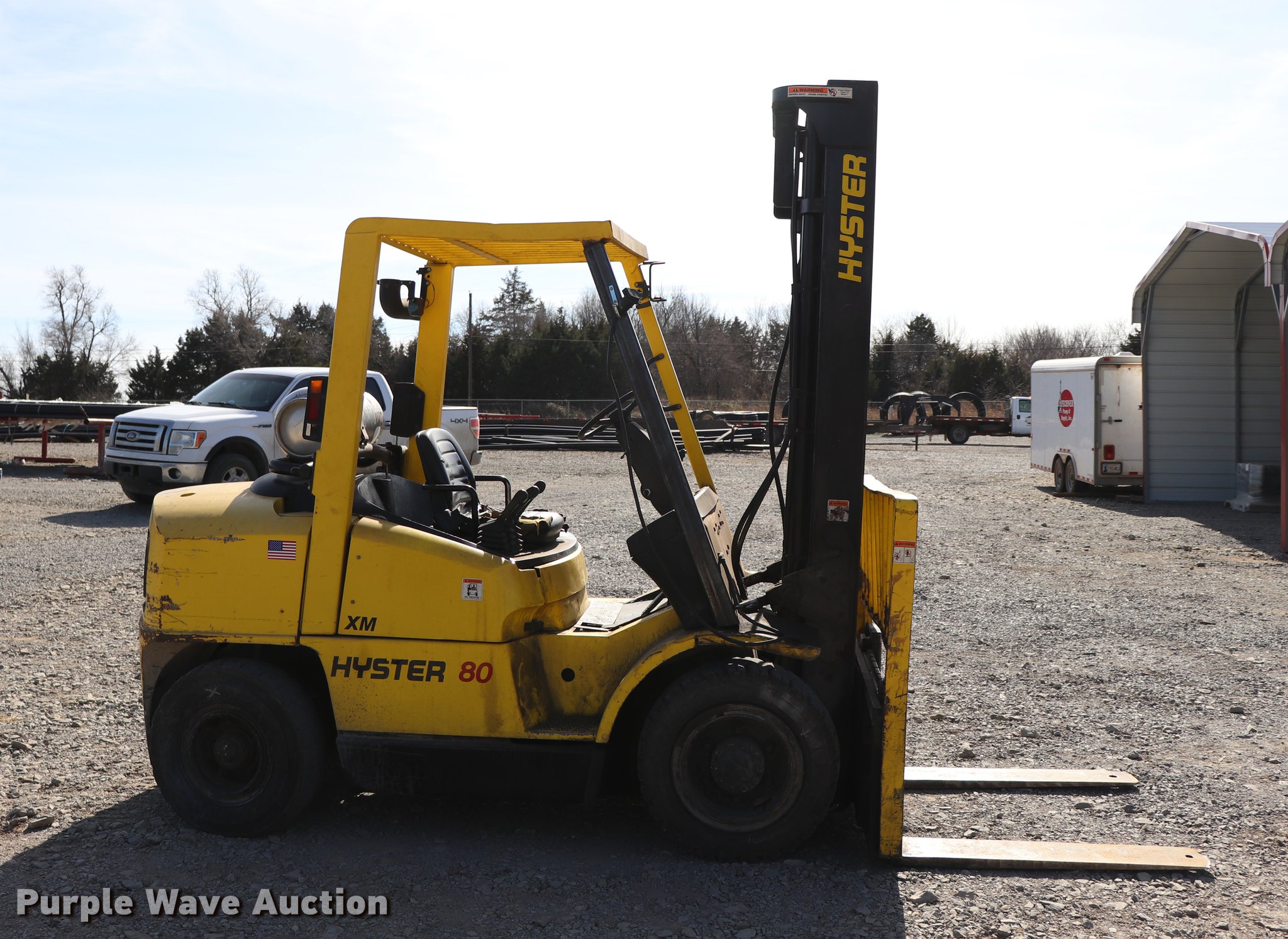 Hyster 80 forklift in Cushing, OK | Item EC9438 sold | Purple Wave