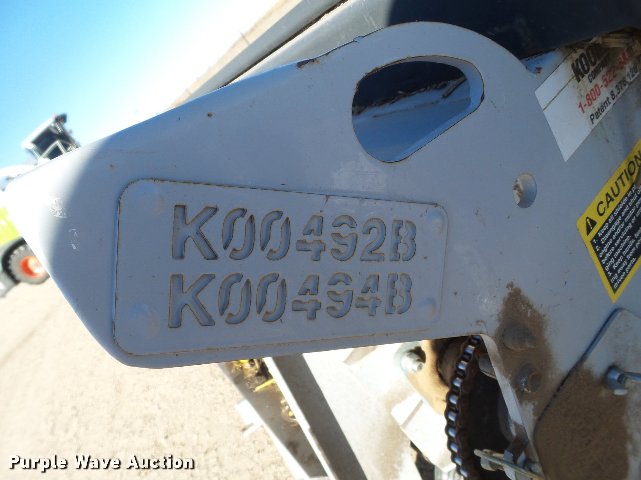 Kooima adapter in Dalhart, TX | Item BJ9811 sold | Purple Wave