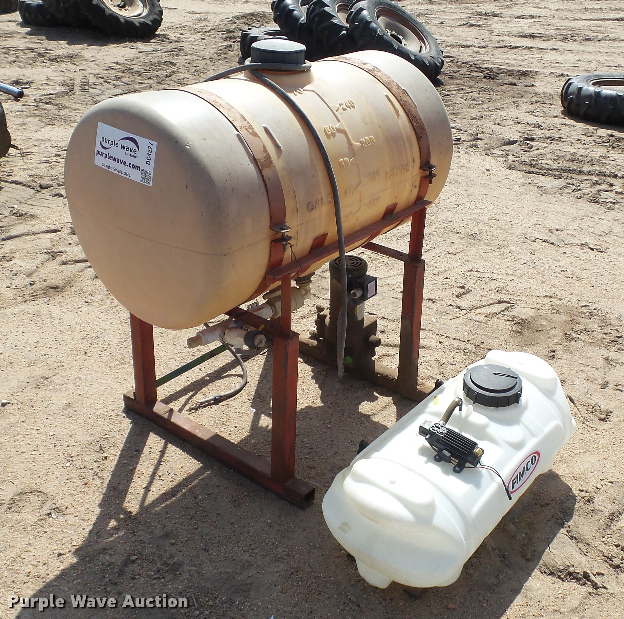 Chemical tank sprayers in Kinsley, KS | Item DC4227 sold | Purple Wave
