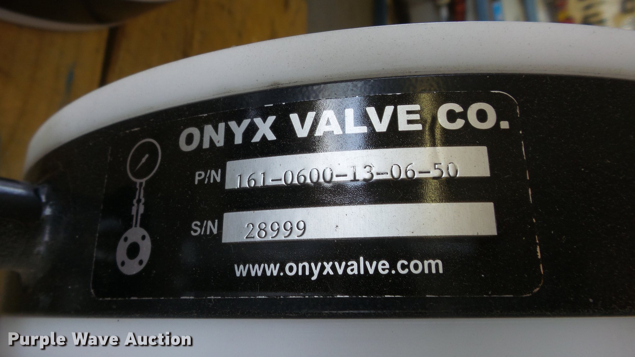 (4) Onyx valves in Newton, KS | Item EX9022 sold | Purple Wave