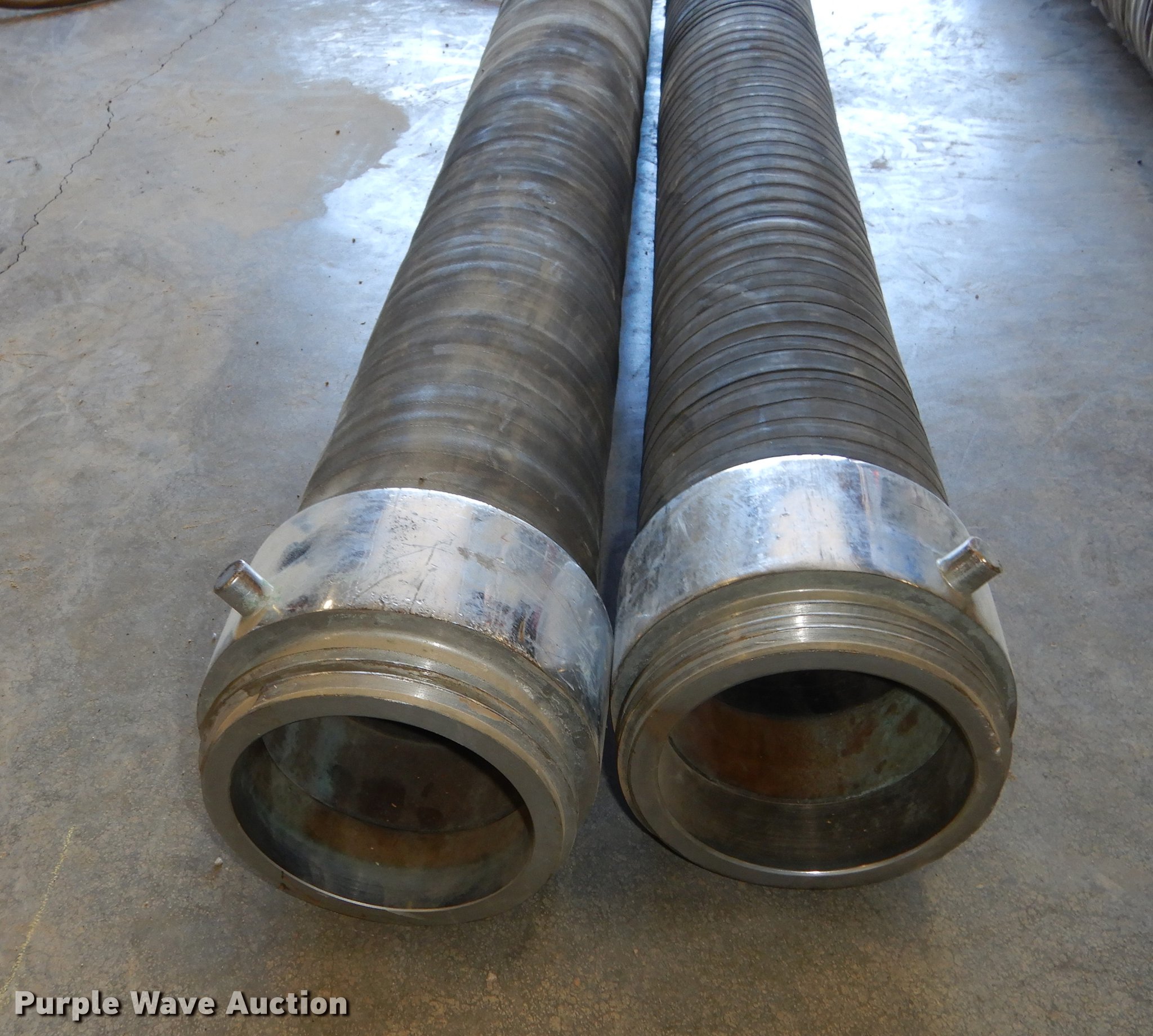 (4) hard suction hoses in Highland, KS | Item EQ9800 sold | Purple Wave