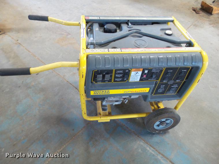 Wacker Neuson GP6600 generator in Wolfforth, TX | Item EI9581 sold ...