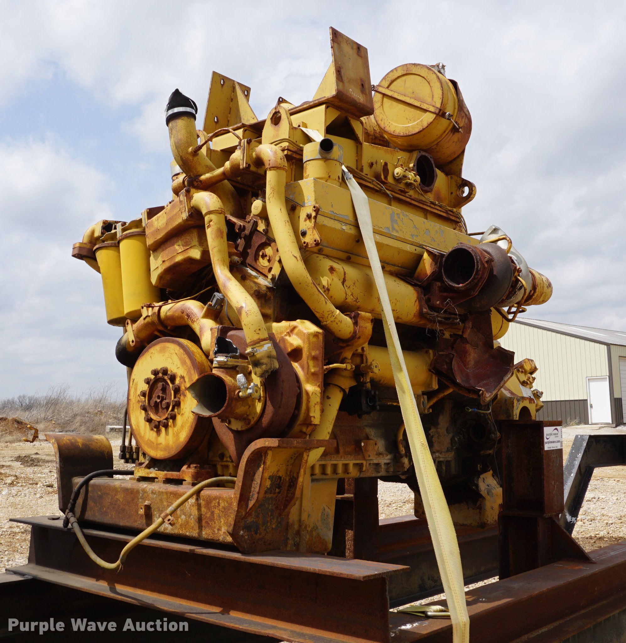 Caterpillar D348PO V12 twin turbo diesel engine in Pleasanton, KS ...