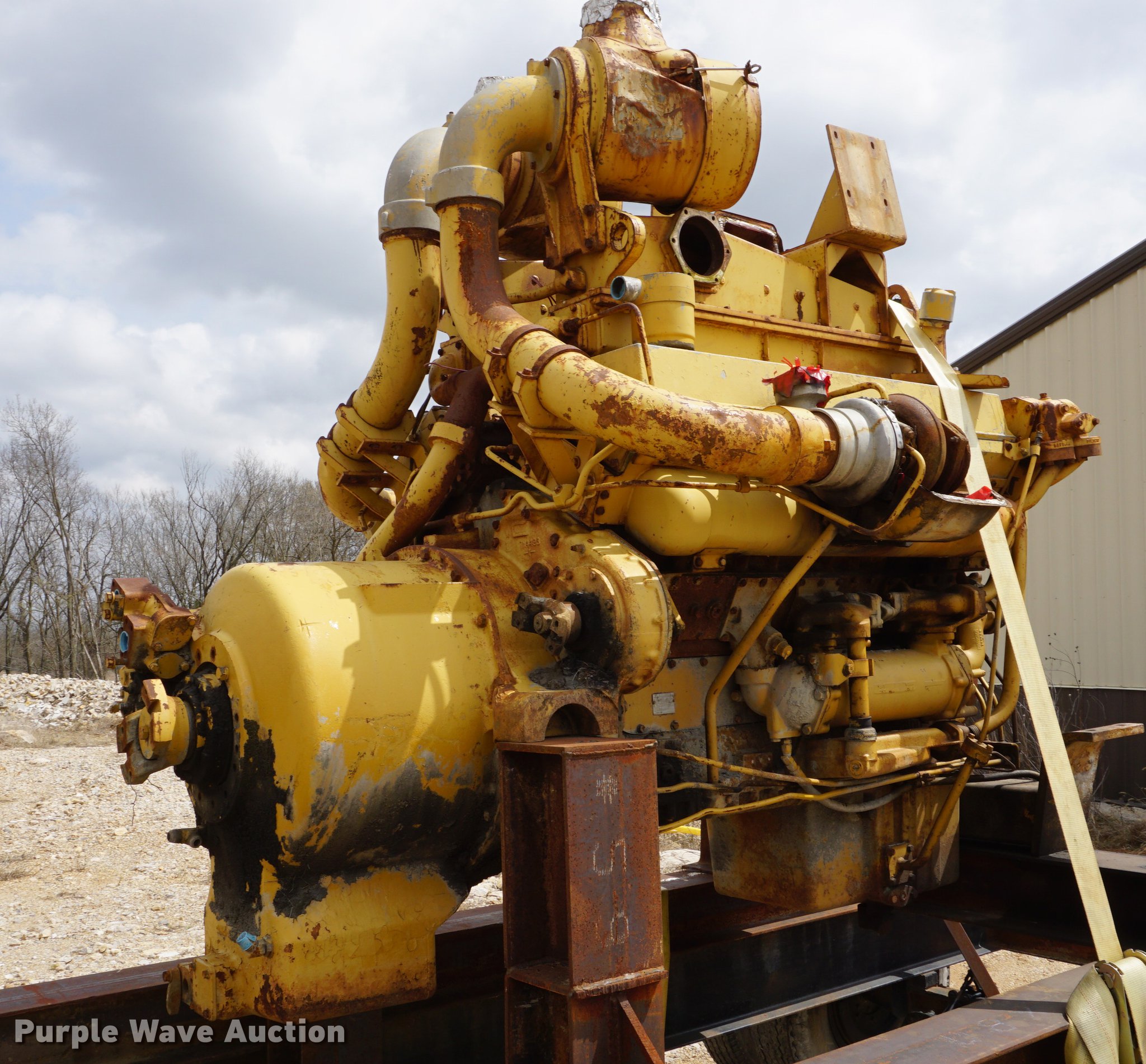Caterpillar D348PO V12 twin turbo diesel engine in Pleasanton, KS ...