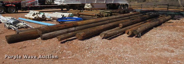 (5) bundles utility poles in Freedom, OK | Item DI9957 sold | Purple Wave