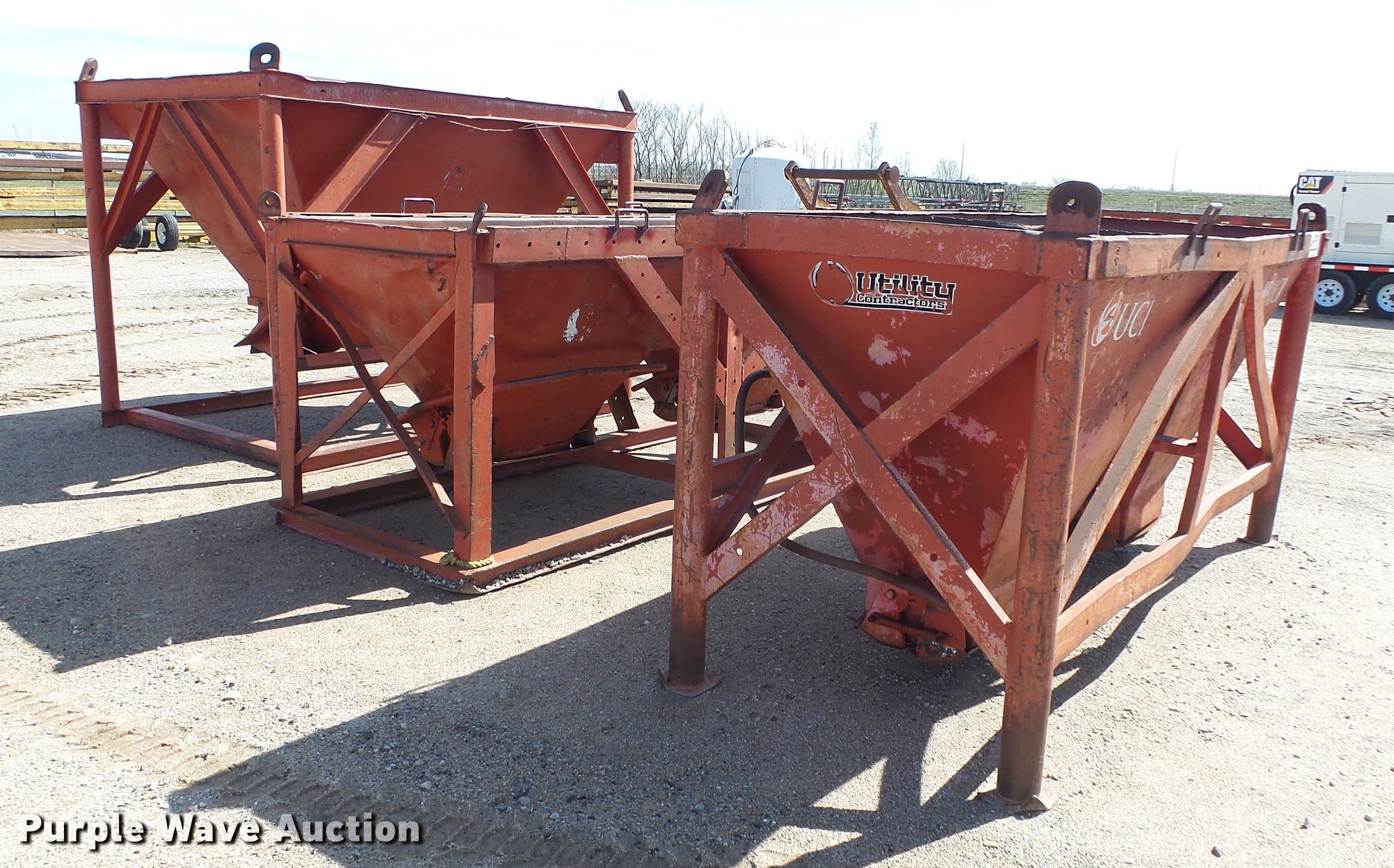(3) concrete hoppers in Wichita, KS | Item DC3028 sold | Purple Wave