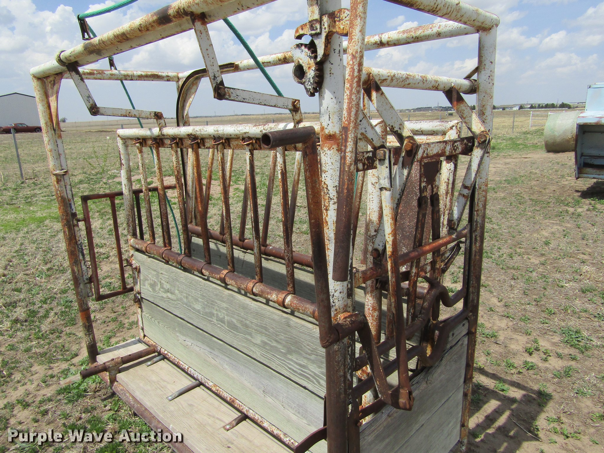 (2) cattle working chutes in Dodge City, KS | Item DE6785 sold | Purple ...