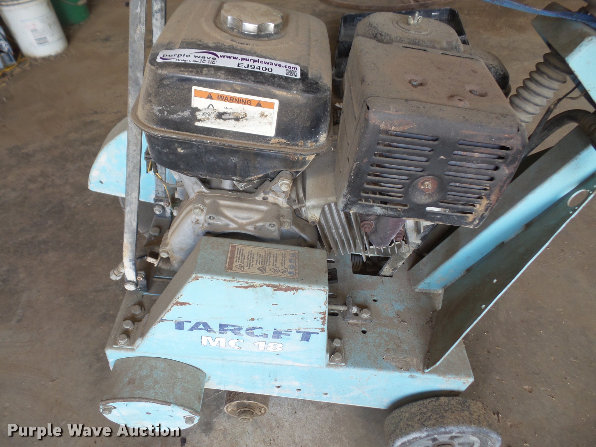 Target MC18 concrete saw in Mayetta, KS | Item EJ9400 sold | Purple Wave