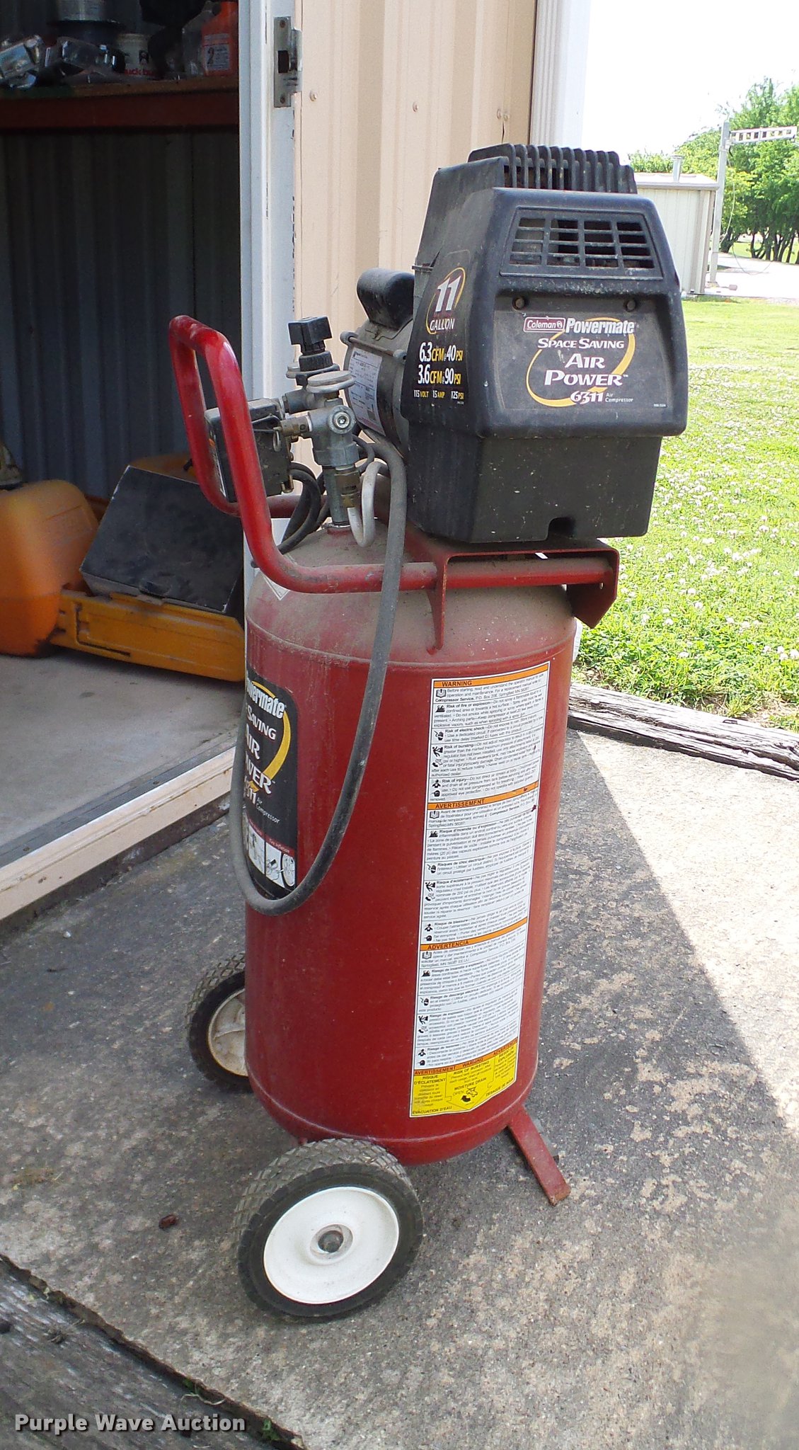 Coleman Powermatic air compressor in Caddo, OK | Item AO9295 sold ...