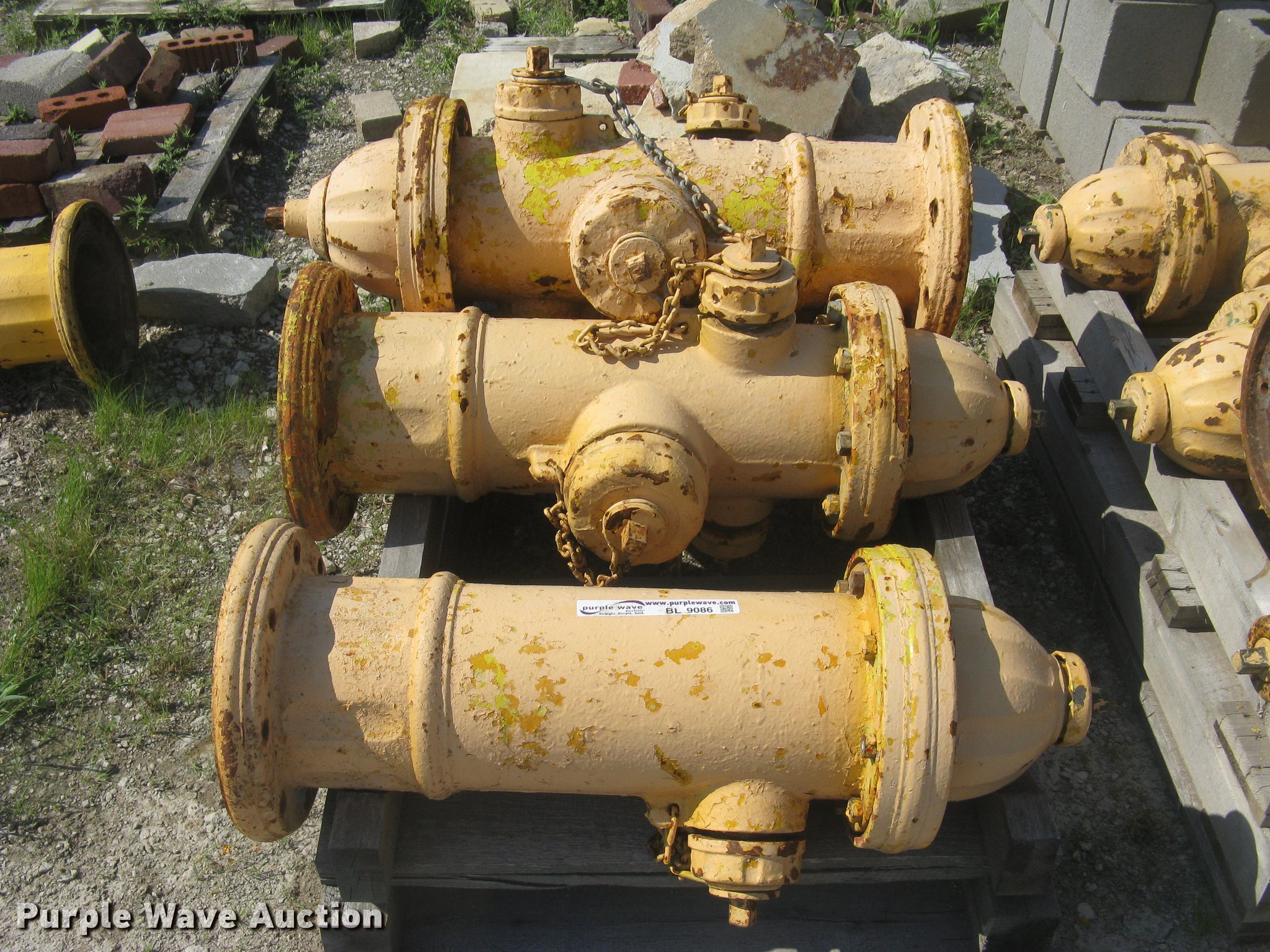 (4) Mueller fire hydrants in Hutchinson, KS | Item BL9086 sold | Purple ...