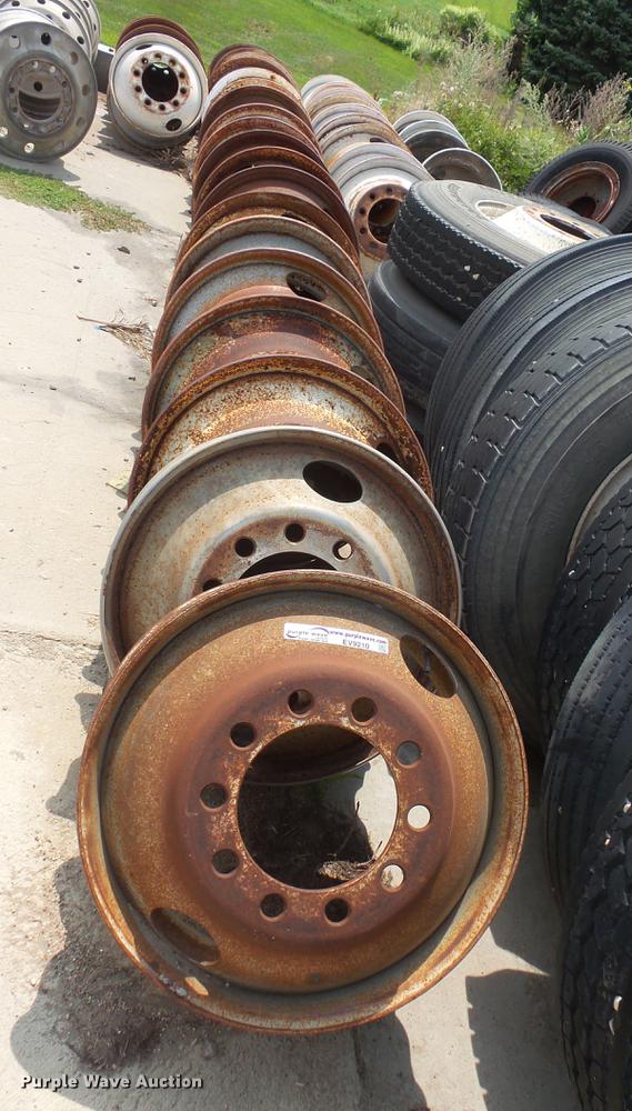 (19) 24.5 steel wheels in Bellingham, MN | Item EV9210 sold | Purple Wave