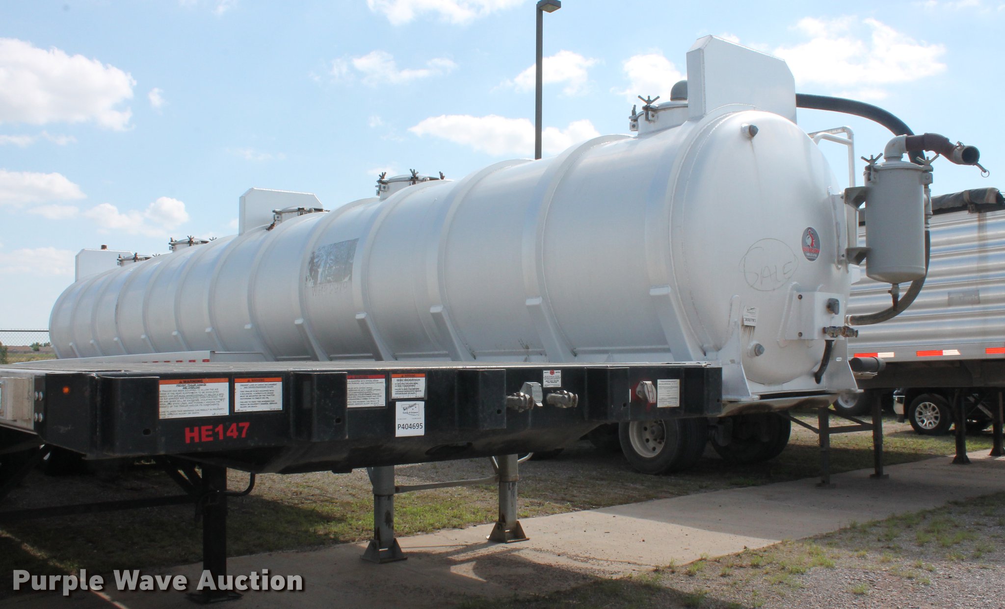 2013 Dragon 150BBL vacuum tank trailer in Verden, OK | Item DD4986 for ...