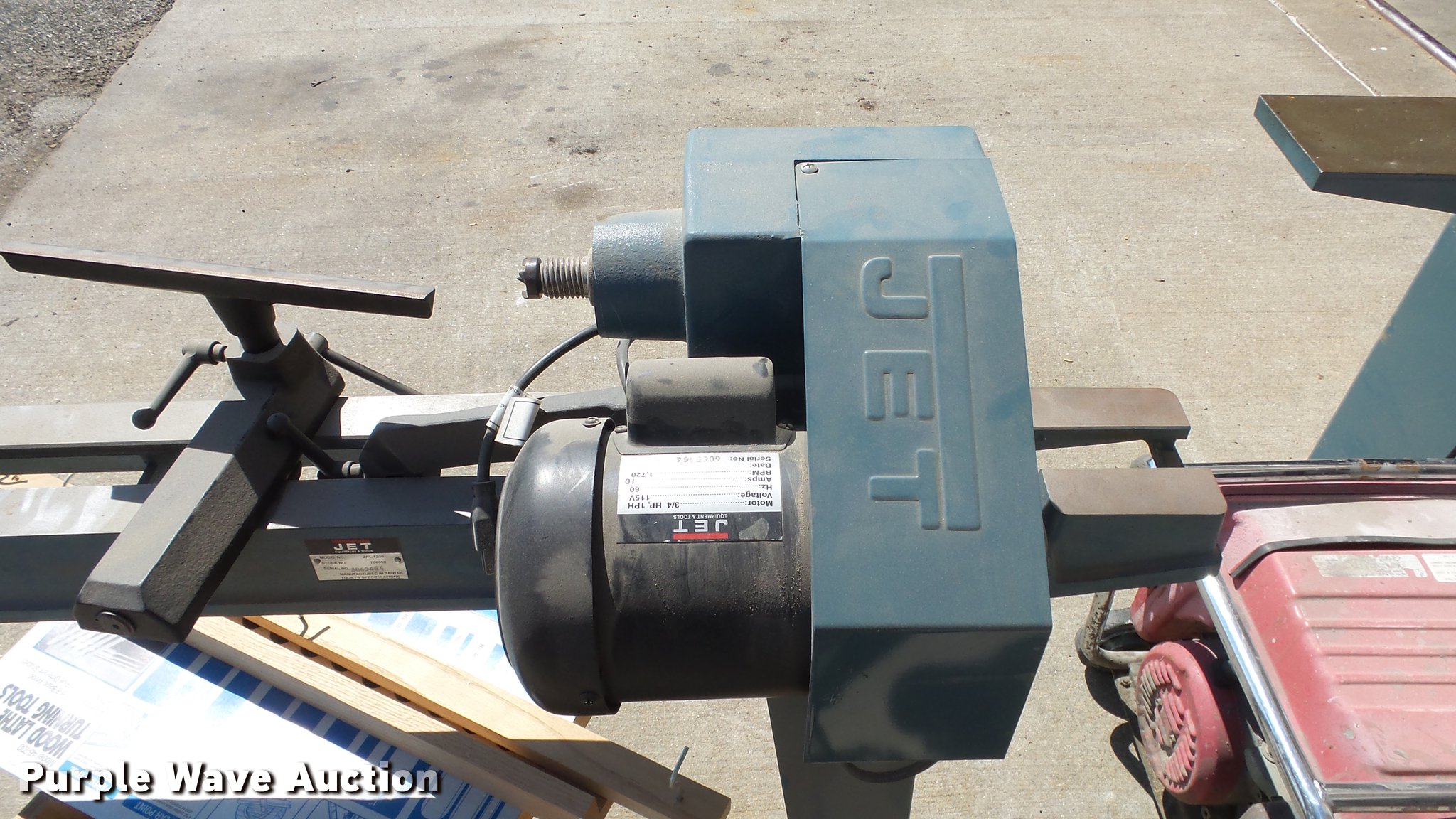 Jet JWL-1236 lathe in Wichita, KS | Item ES9475 sold | Purple Wave