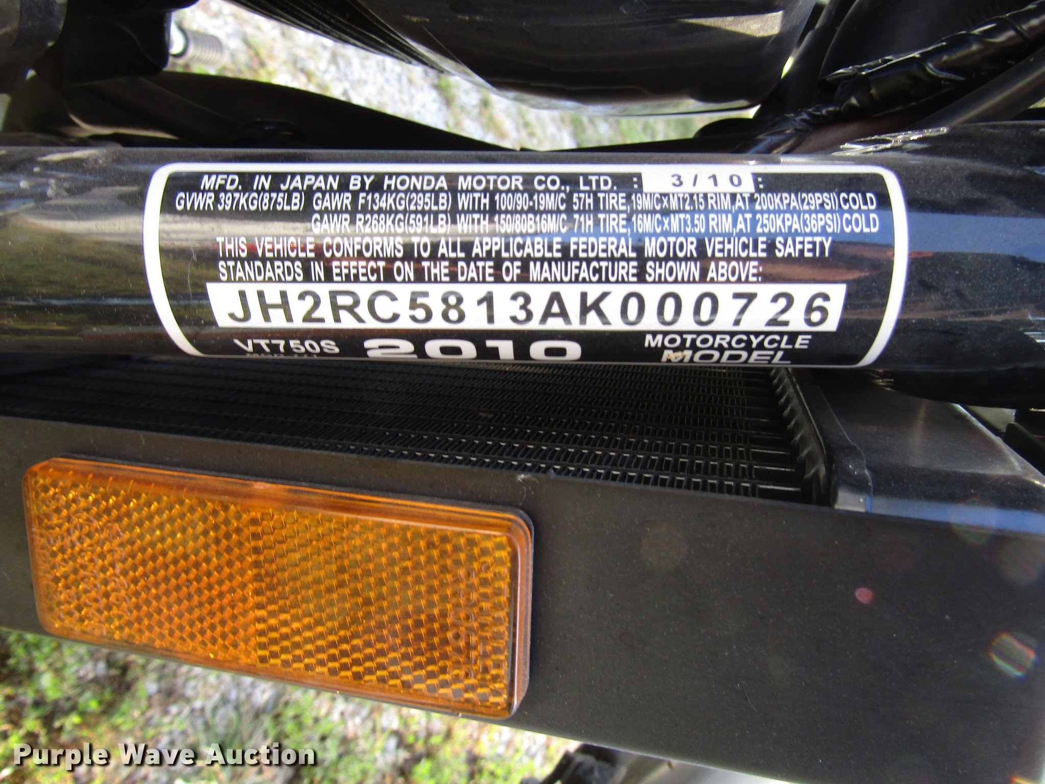 2010 Honda Shadow RS motorcycle in Gridley, KS | Item DD4392 sold ...